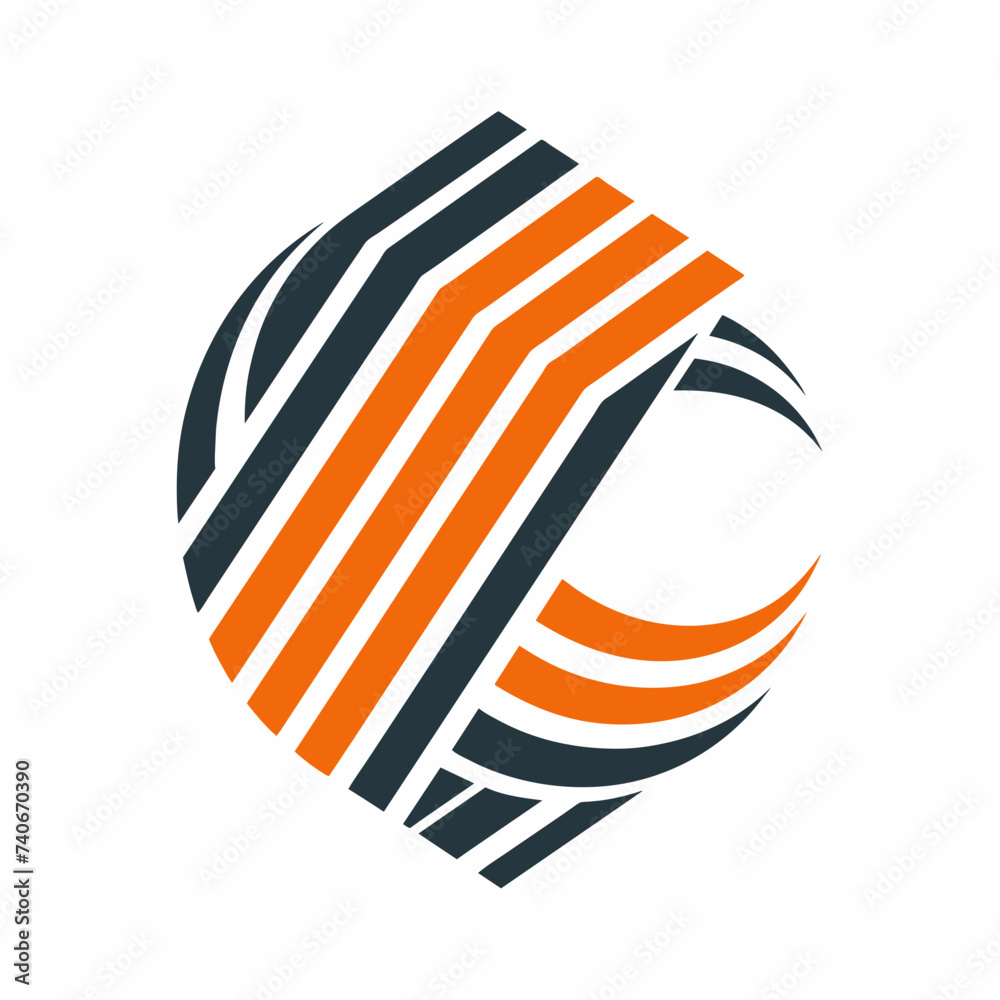 Creative Logo Concept with Abstract Branded Lines Stock Vector | Adobe ...