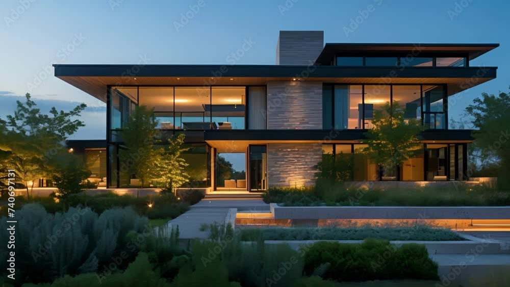 This stunning residence boasts hidden technology that is both ...