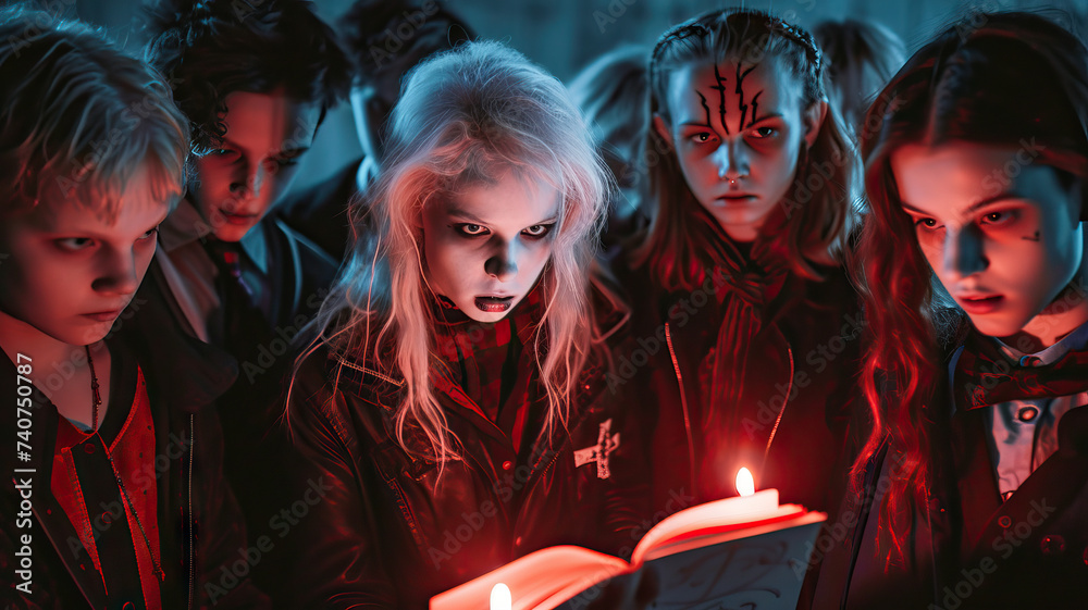 Vampire School Night: A group of tween vampires attending a school for ...