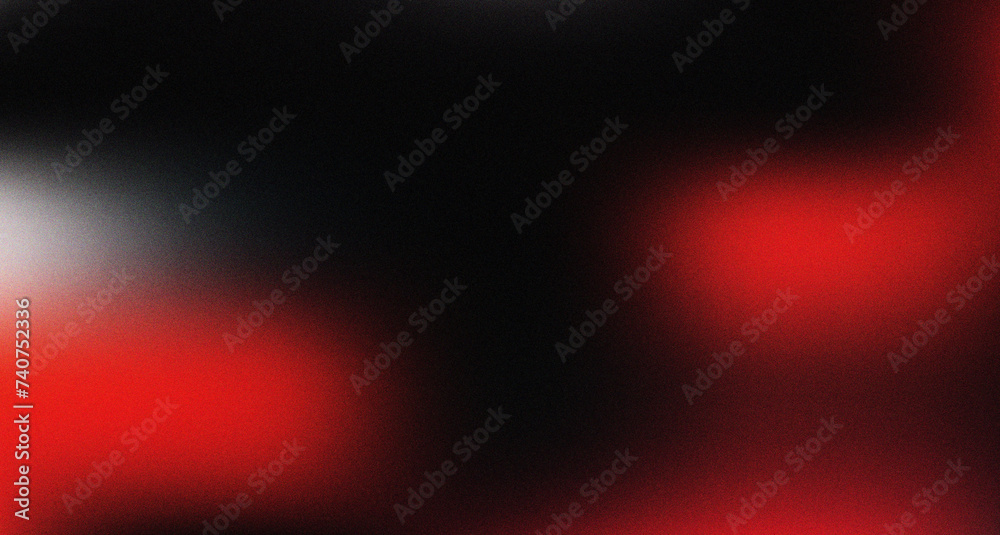 Red Dark grainy gradient background light black red noise texture ...