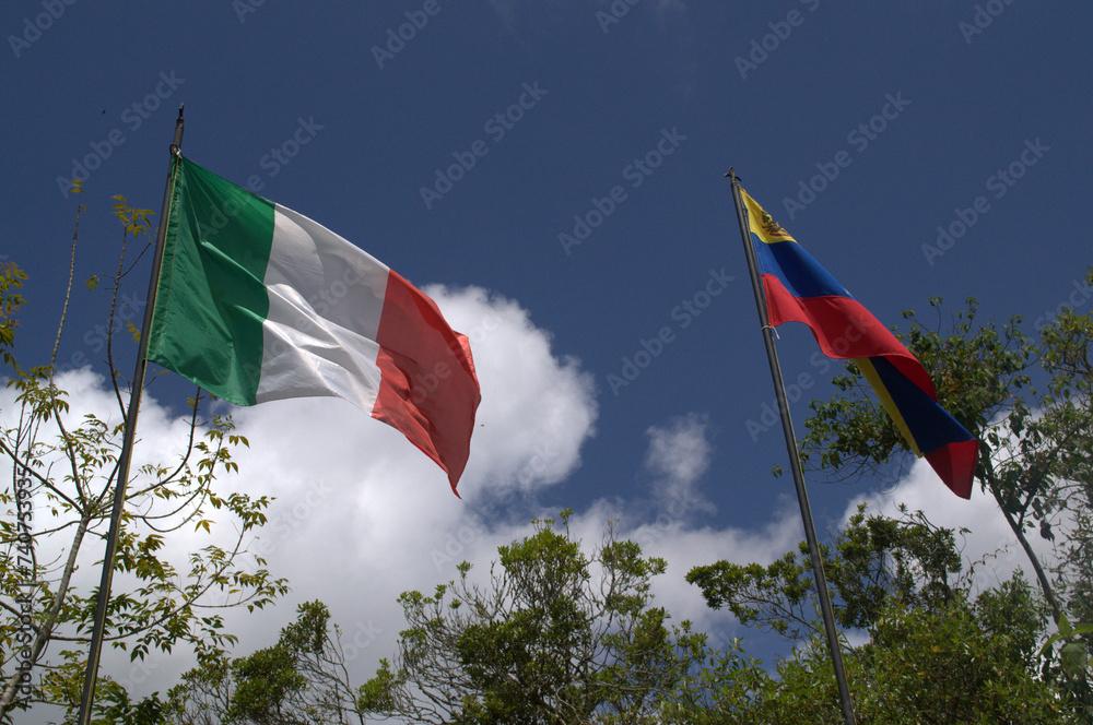 Foto de Simbolos que unen a los pueblos,esas son las banderas. do Stock ...