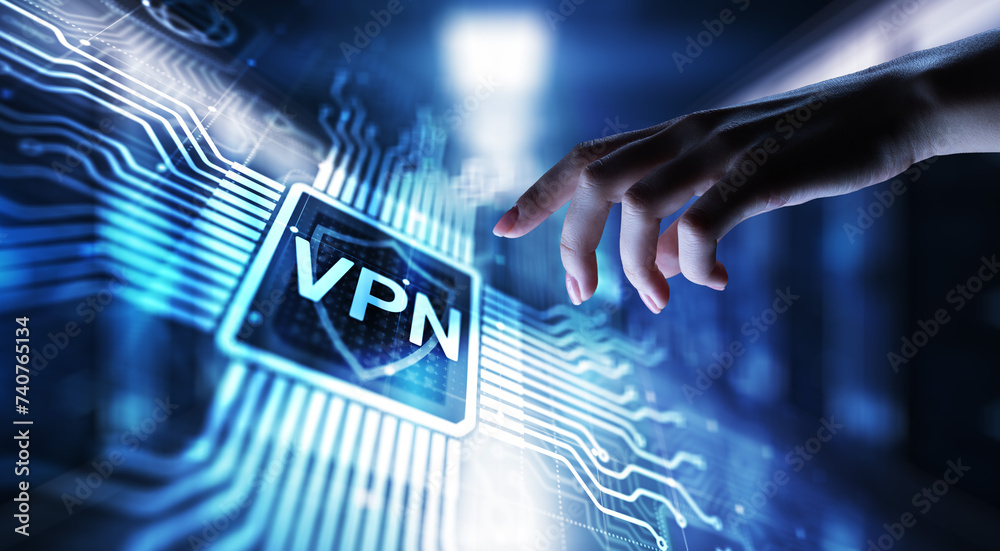 VPN virtual private network internet access security ssl proxy anonymizer technology concept ...