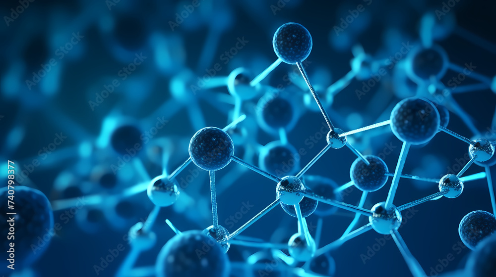 The network structure of chemical bonds at the molecular level consists ...