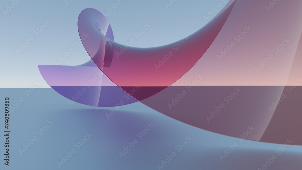 Abstract holographic with holographic echoes and 3D effects, creating ...