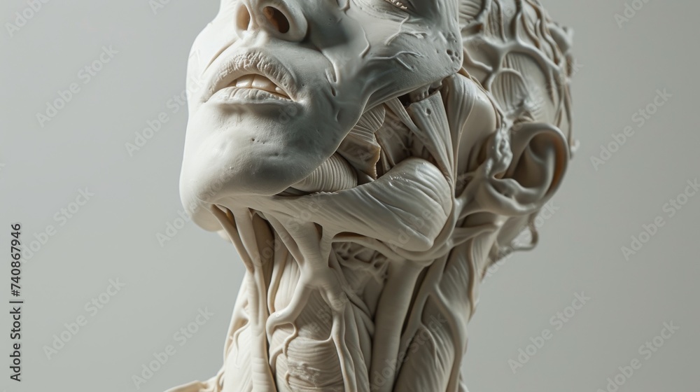 A sculpture inspired by the human anatomy showcasing the beauty of the ...