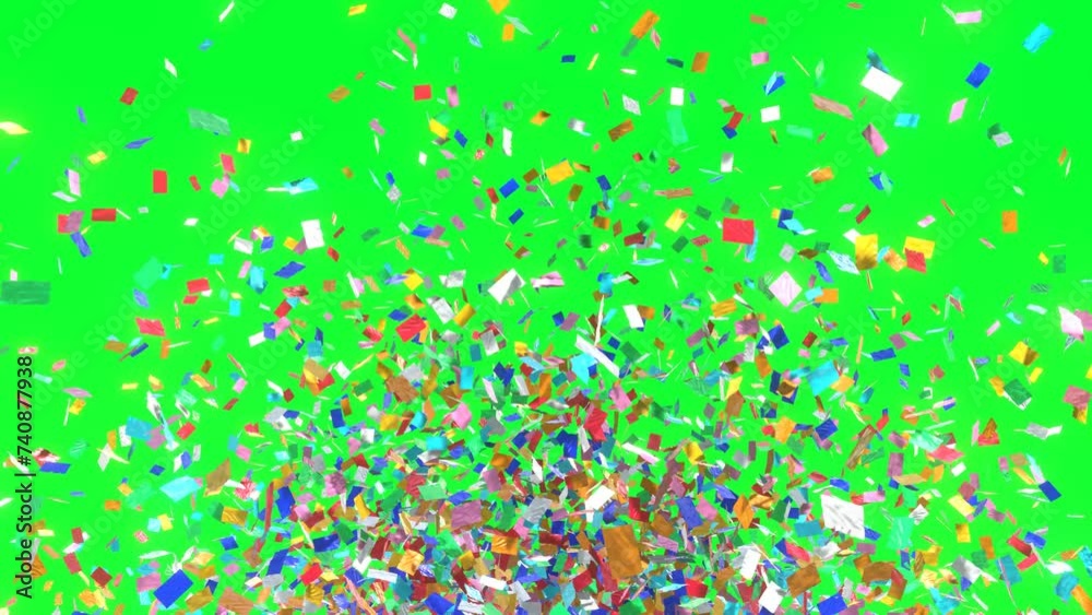Vidéo Stock million colorful papers floating up confetti seamless ...