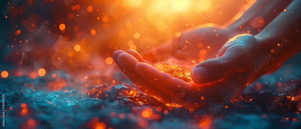 An image of praying hands showing faith in religion and belief in God ...