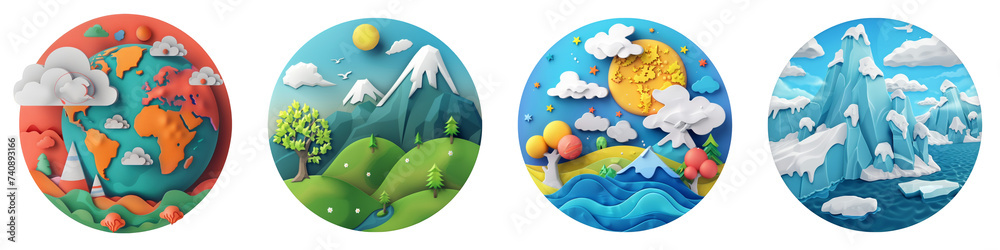 Climate clipart collection, vector, icons isolated on transparent ...