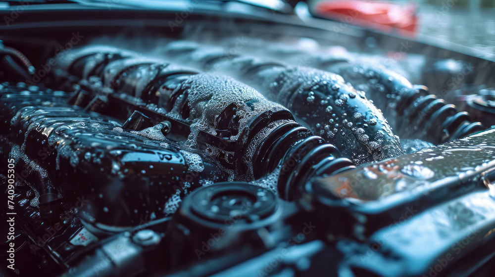 dynamic scene of our technicians employing high-pressure steam cleaning ...