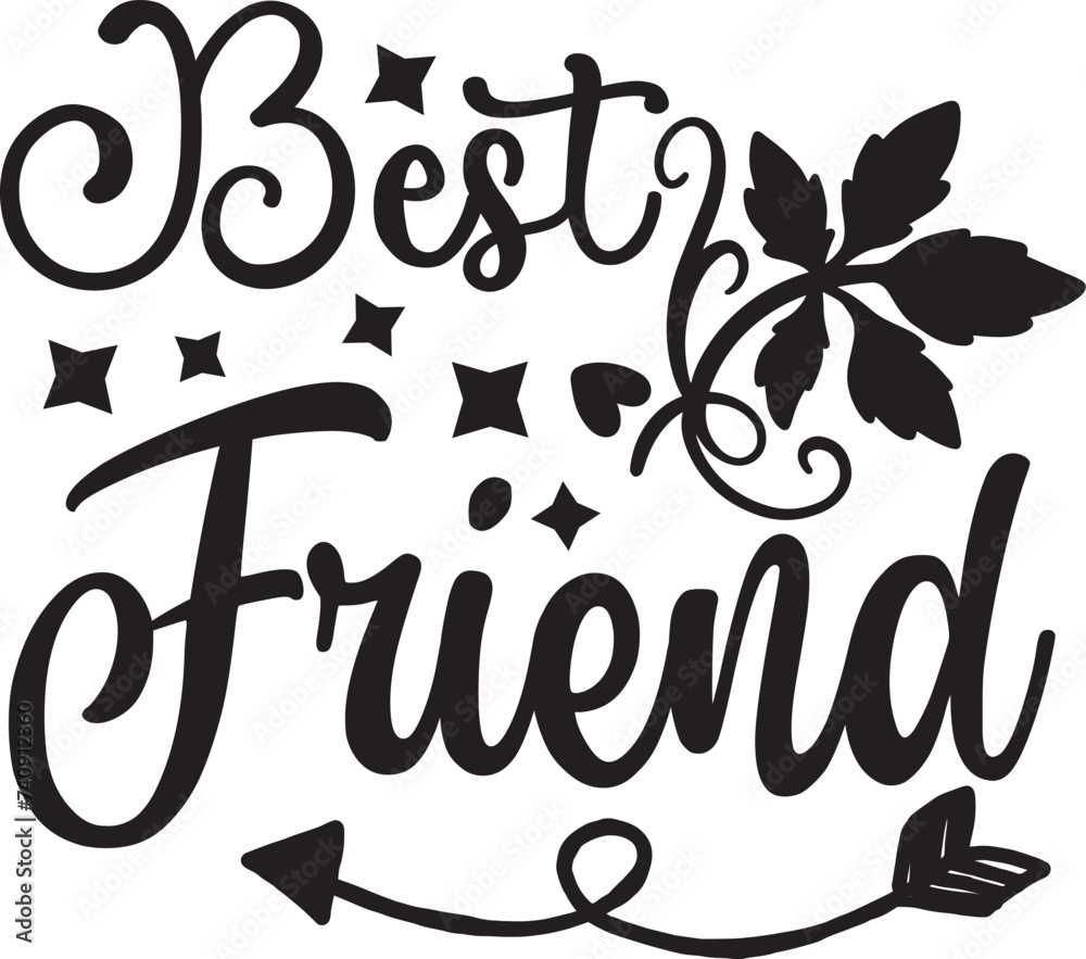 Vetor de best friend svg Friendship SVG Design ,Friendship Svg Bundle ...