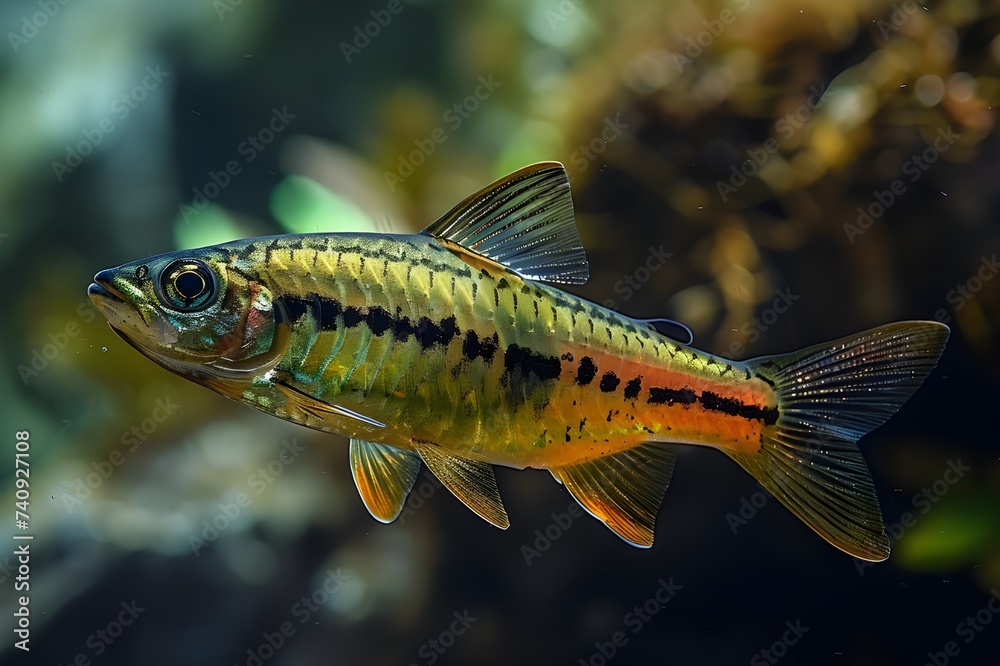 fish in aquarium, The Congo tetra, or Phenacogrammus interruptus, is a ...
