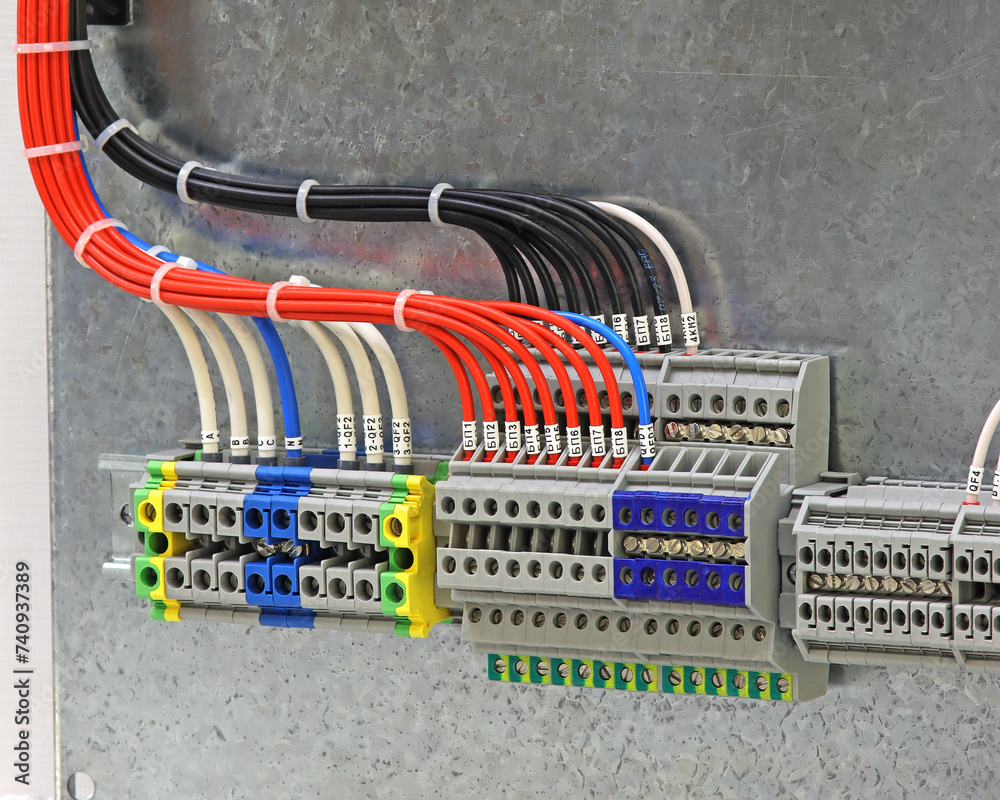 Electrical pass-through terminals for connecting copper mounting wires ...