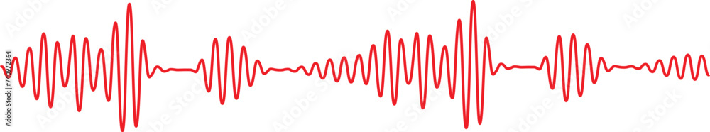 Sound Waves Collection High Frequency Radio Wave Music Equalizer Interference Voice Recording