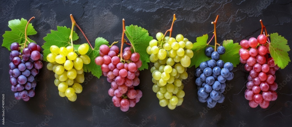 Grapes are a type of fruit that grows on vines and comes in many ...