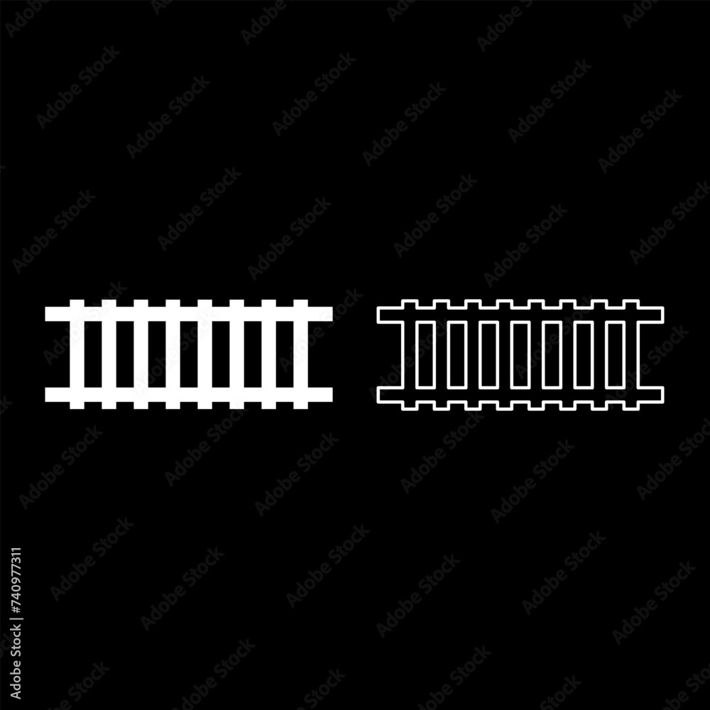 Railway track railroad path rail train subway metro tram transportation ...