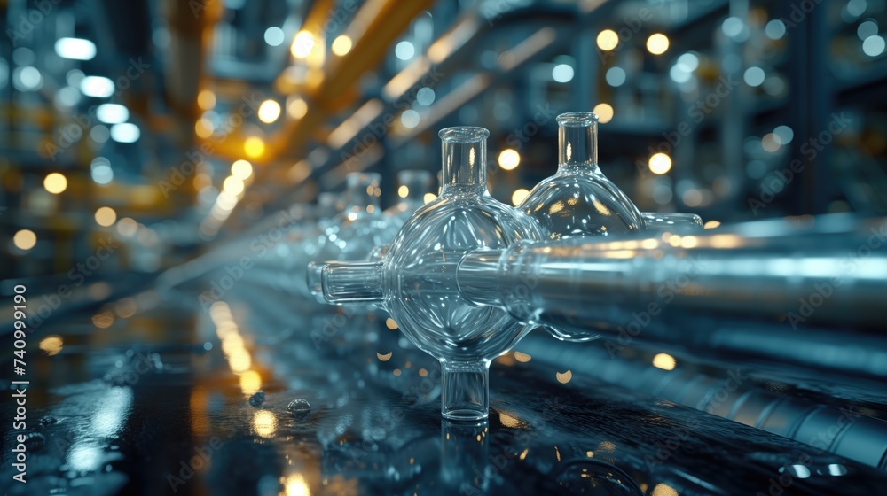 Chemical engineers use molecule structure illustrations to design and ...