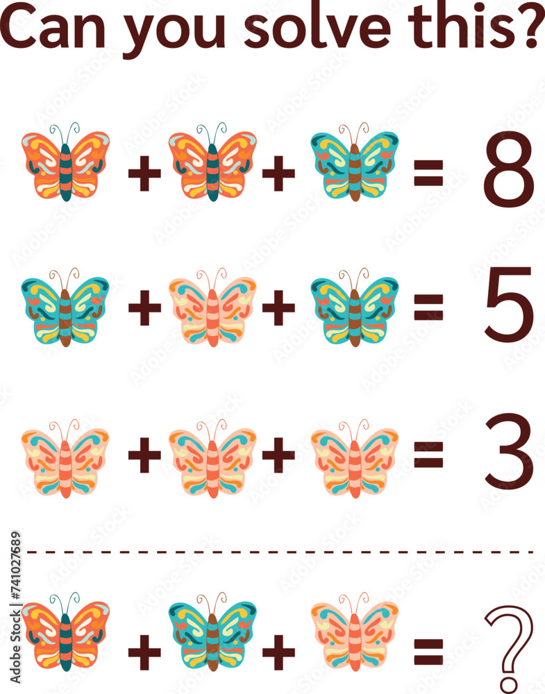 Math riddle for kids and adults. Picture equations, fun picture math ...