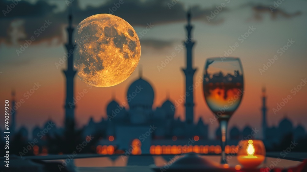 Romantic Full Moon Dinner Overlooking the Grand Mosque of Abu Dhabi ...