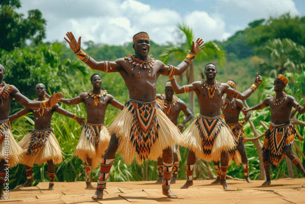 Tribal Dance, African fun and energy with chants and dances in ...