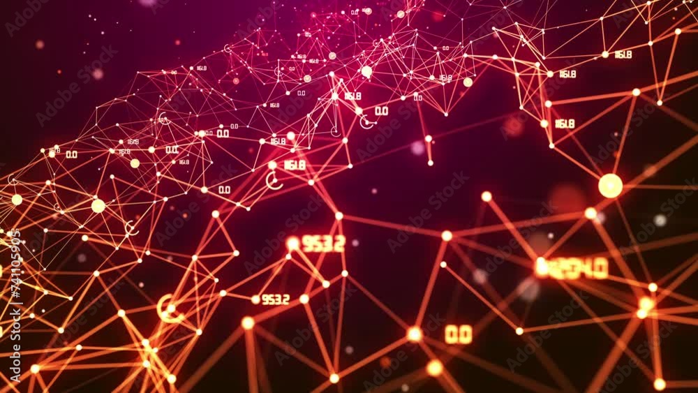 Connect Networks Tech Background Connect networks tech background loop ...