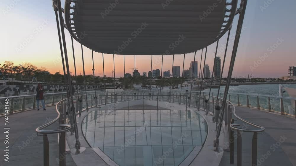 The Lusail Pedestrian Bridges o the Glass Bridge of Lusail, in Lusail ...
