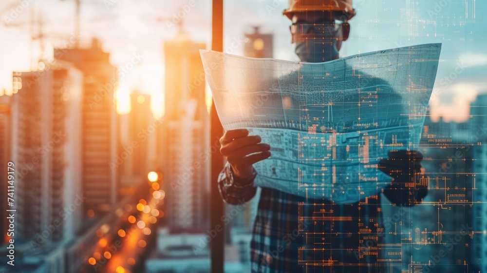 The civil engineer used double exposure photography to capture the ...