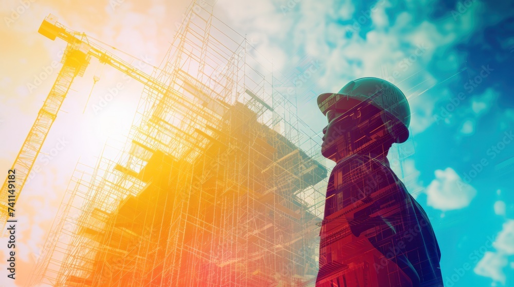 The civil engineer used double exposure photography to capture the ...