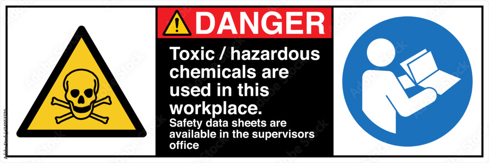 ANSI Z535 Safety Sign Marking Label Two Symbol Pictogram Standards ...