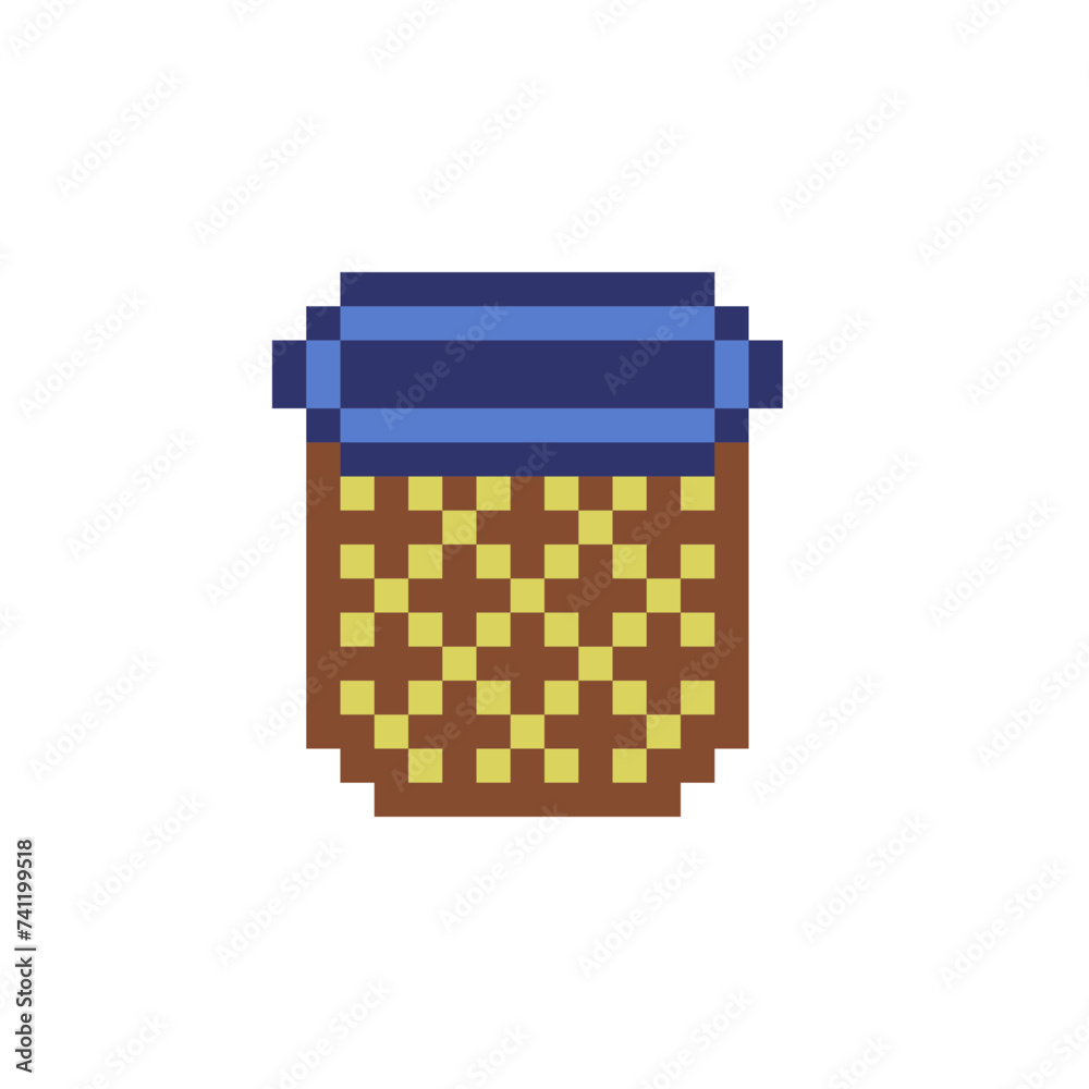 Basketball basket emoji. Pixel art icon. Game assets. Icon for websites ...