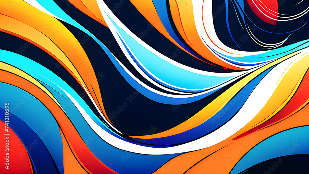 Colorful Wave Background, Colorful Wave Abstract wallpapers, Transform ...