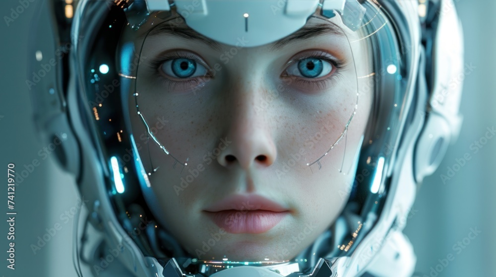 Virtual AI Assistant, digital human-like avatar with tablet or screen ...