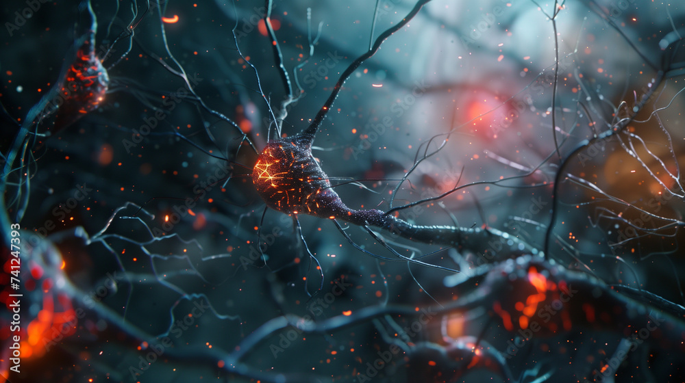 Nano Ai Robots working with neurons to enhance the brain and nervous ...