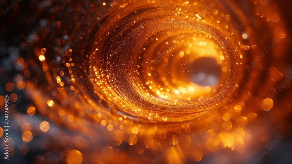 Macro view of inner hair tunnel, inside cortex shaft landscape, inside ...