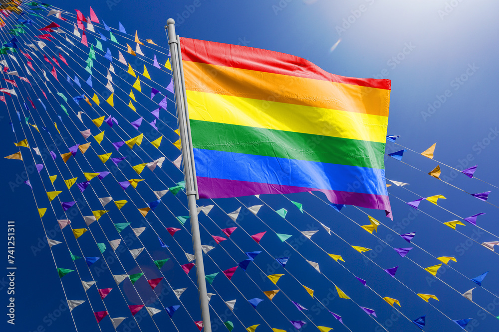 lgbt flag LGBT+ History Month 2024 Stock Photo | Adobe Stock