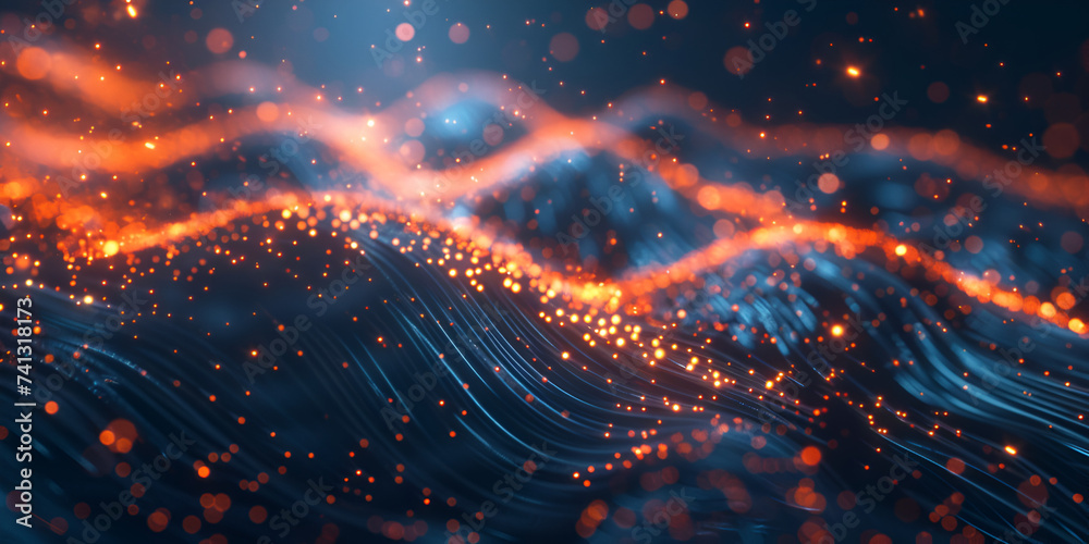 Visual Representation of the Internet in Ultra-Fast Fiber Optic with ...