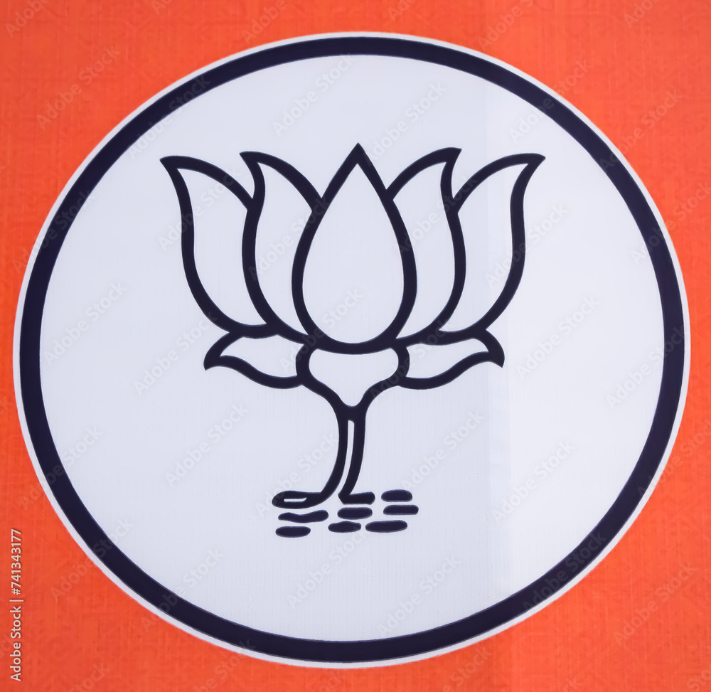 New Delhi, India - February 17 2024 - Bharatiya Janata Party Logo of ...