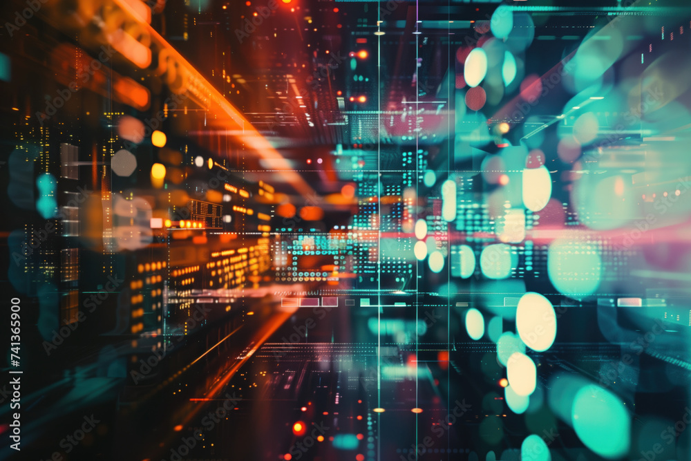 An abstract slide background for showcasing digital and creative ...