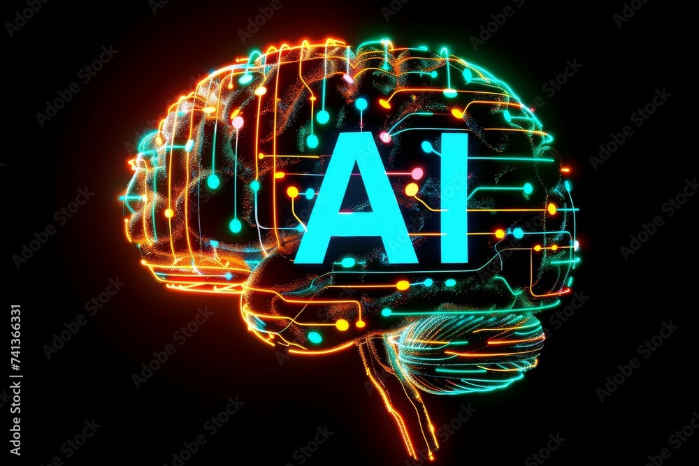 AI Brain Chip memory addressing. Artificial Intelligence cvd mind ...