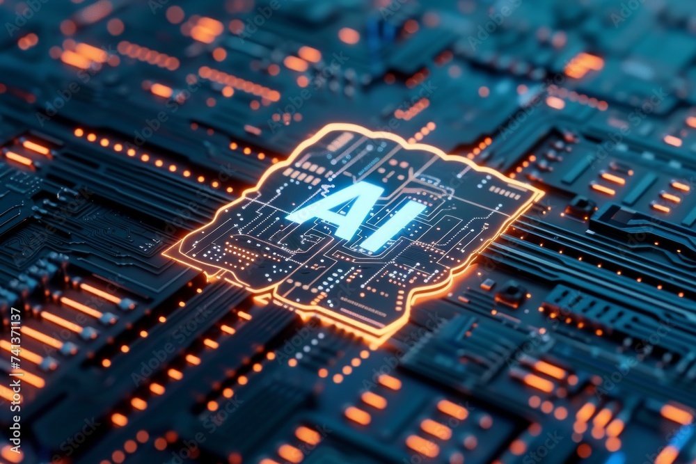 AI Brain Chip rnn. Artificial Intelligence ion beam etching mind ...