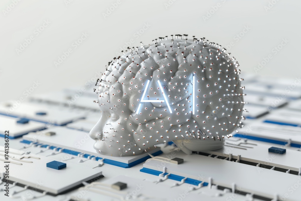 AI Brain Chip tomorrow environment. Artificial Intelligence ...