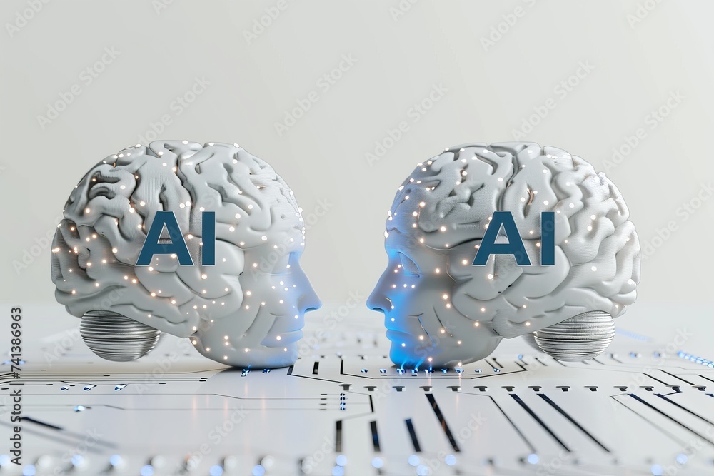 AI Brain Chip reliability. Artificial Intelligence ethernet interface ...