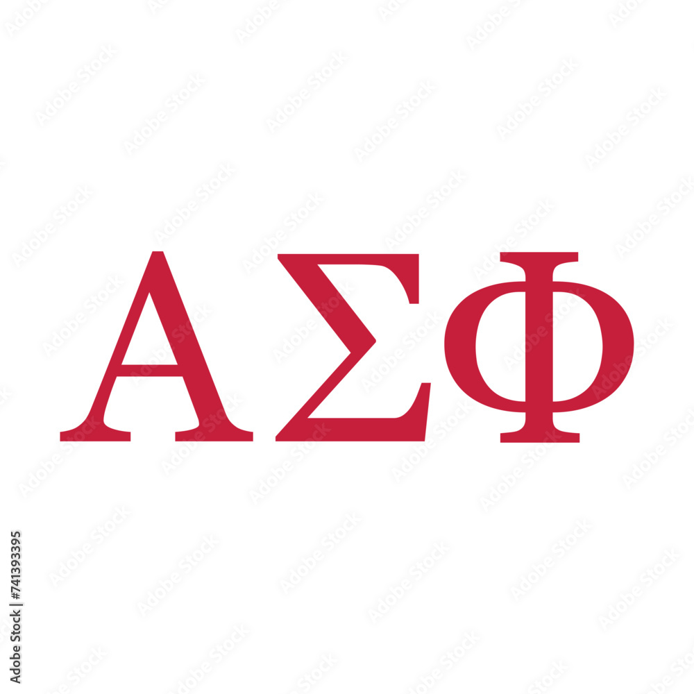Alpha Sigma Phi greek letter, ΑΣΦ greek letters, ΑΣΦ Stock Vector ...