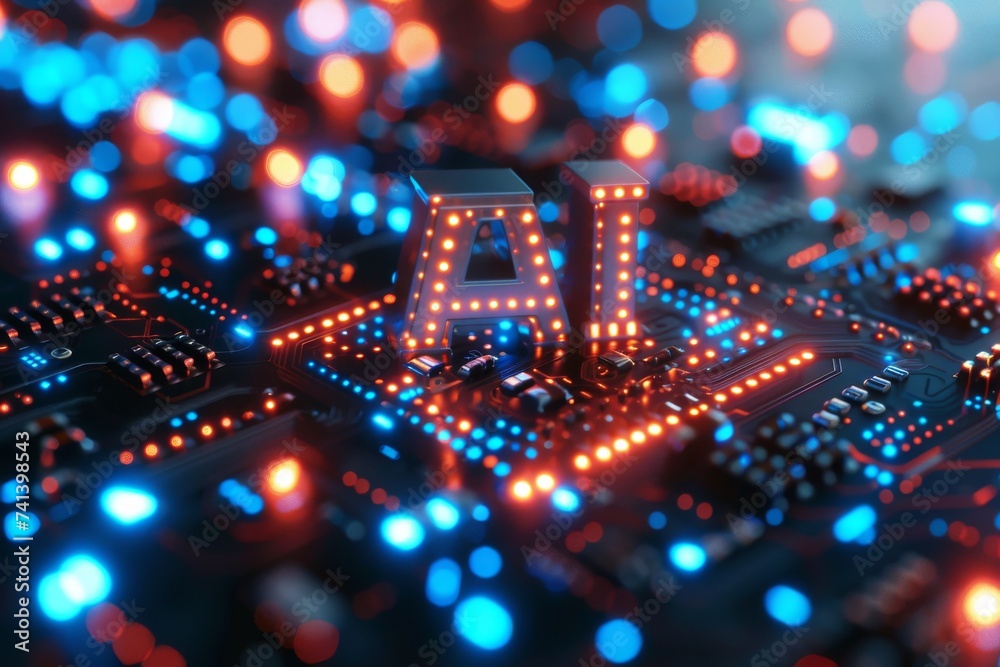 AI Brain Chip ai operational efficiency. Artificial Intelligence chip ...