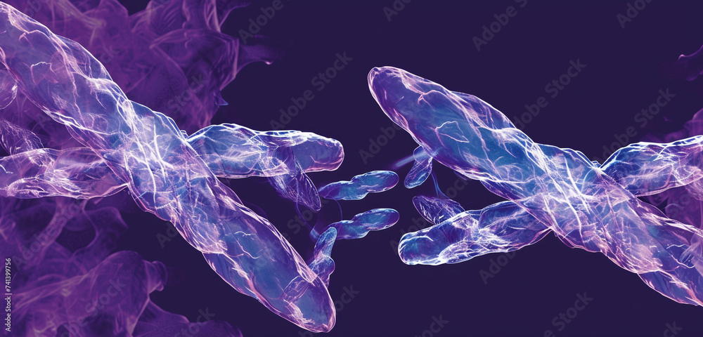 Visual depiction of anaphase I in meiosis with homologous chromosomes ...