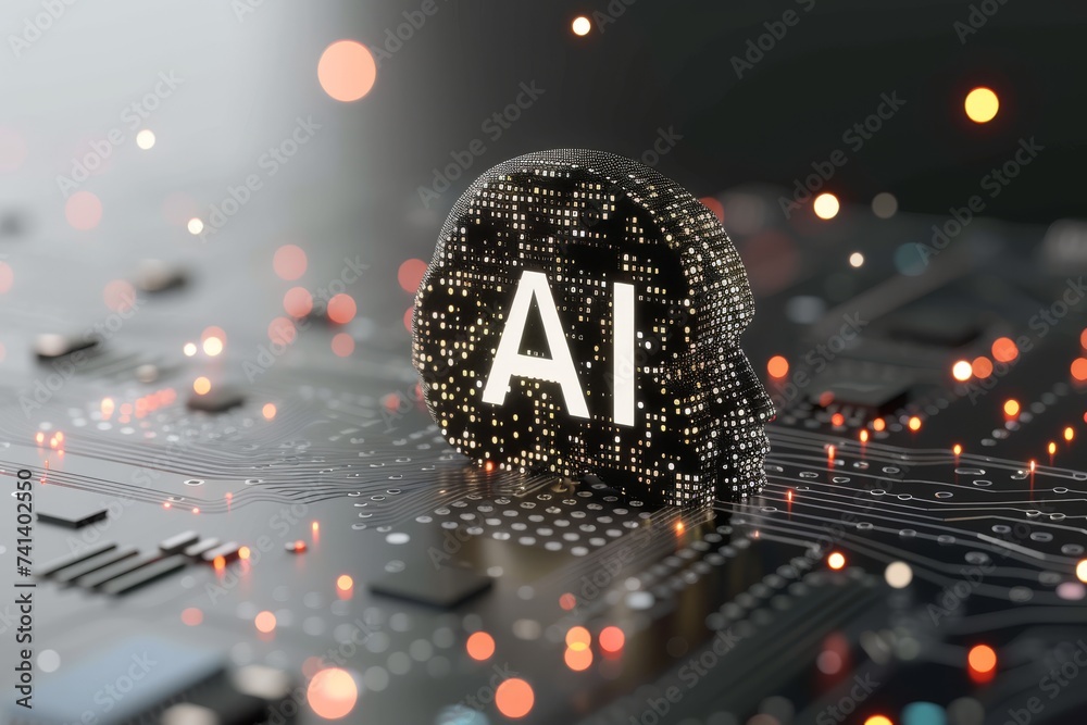 AI Brain Chip artificial limbs. Artificial Intelligence ci mind visual ...