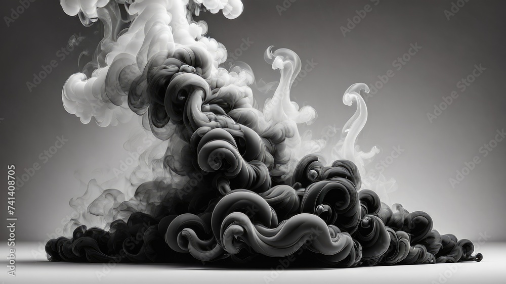 Black and white smoke, smoke wallpaper, wavy smoke and black screen ...