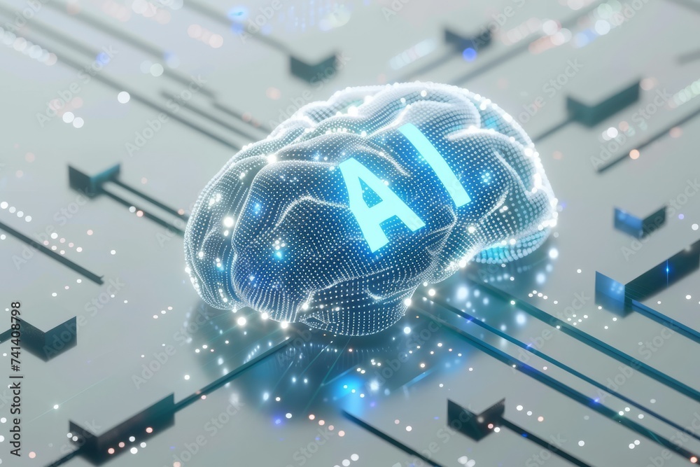 AI Brain Chip digital risk management. Artificial Intelligence closest ...