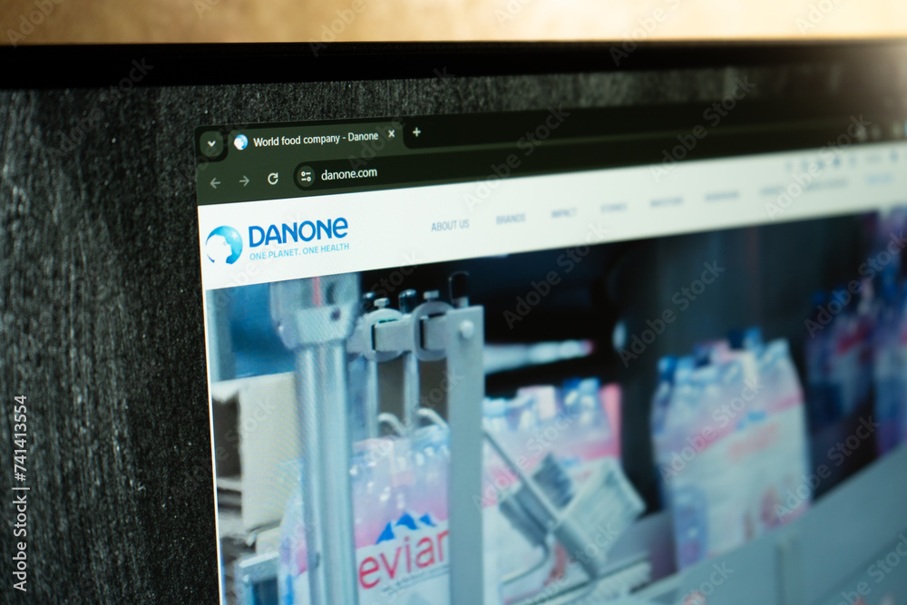 Ukraine. Dnepr 01.25.2024: Person holding mobile phone with logo of ...