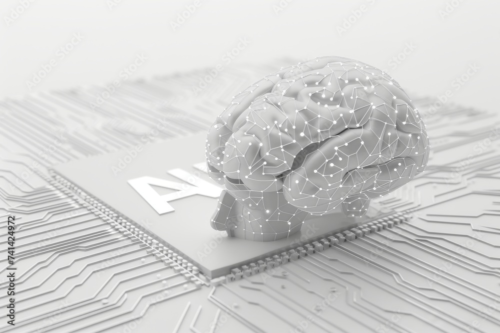 AI Brain Chip neurotransmitter transporters. Artificial Intelligence ...