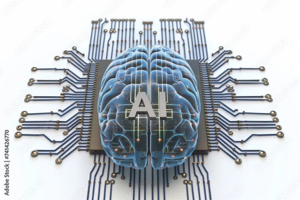 AI Brain Chip default mode network. Artificial Intelligence ...